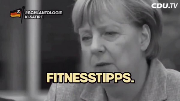Merkels Fitnesstipps - Video auf bildschirmarbeiter.com