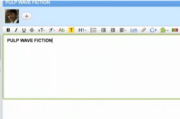 Pulp Fiction mit Google Wave - Video auf bildschirmarbeiter.com